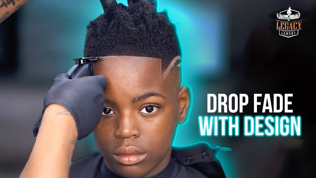 🔥 Blurry Drop Fade with Design: Step-by-Step Barber Tutorial || Legacy ...