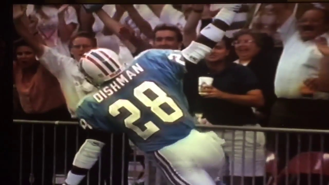 #28 Chris Dishman (CB) - 1991 Houston Oilers - YouTube