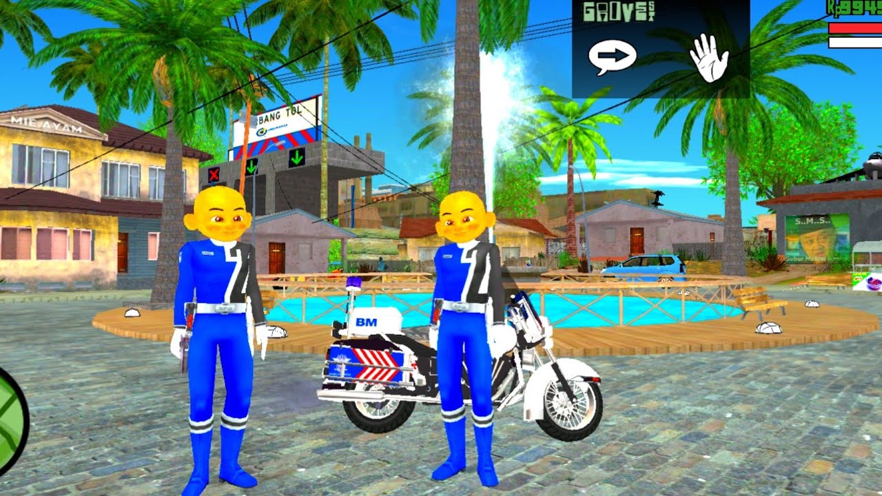 power ranger ipin patroli amankan kota dengan motor polisi pjr super ...