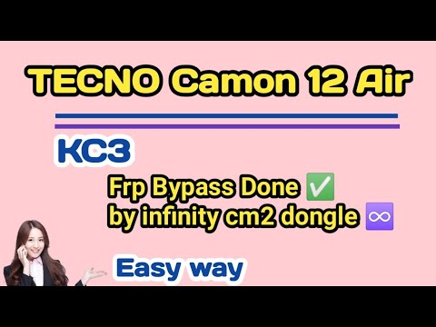 Tecno kc3 Camon 12 air Frp bypass cm2 - YouTube