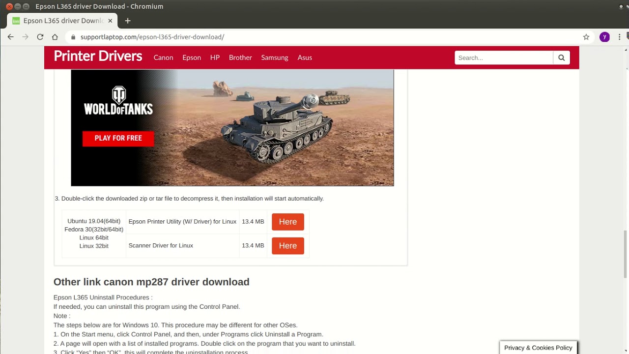 epson l365 driver download - YouTube