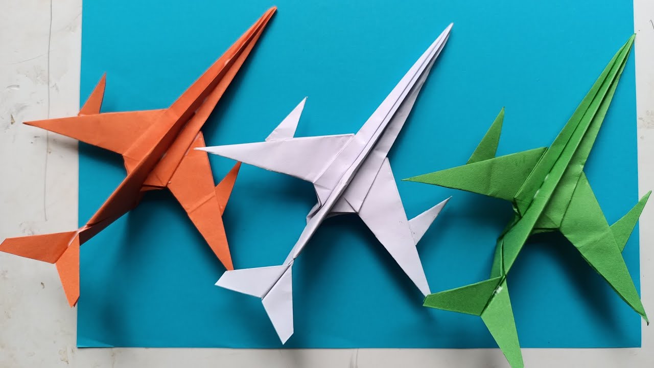 how to make fighter jet miniature using with paper - YouTube