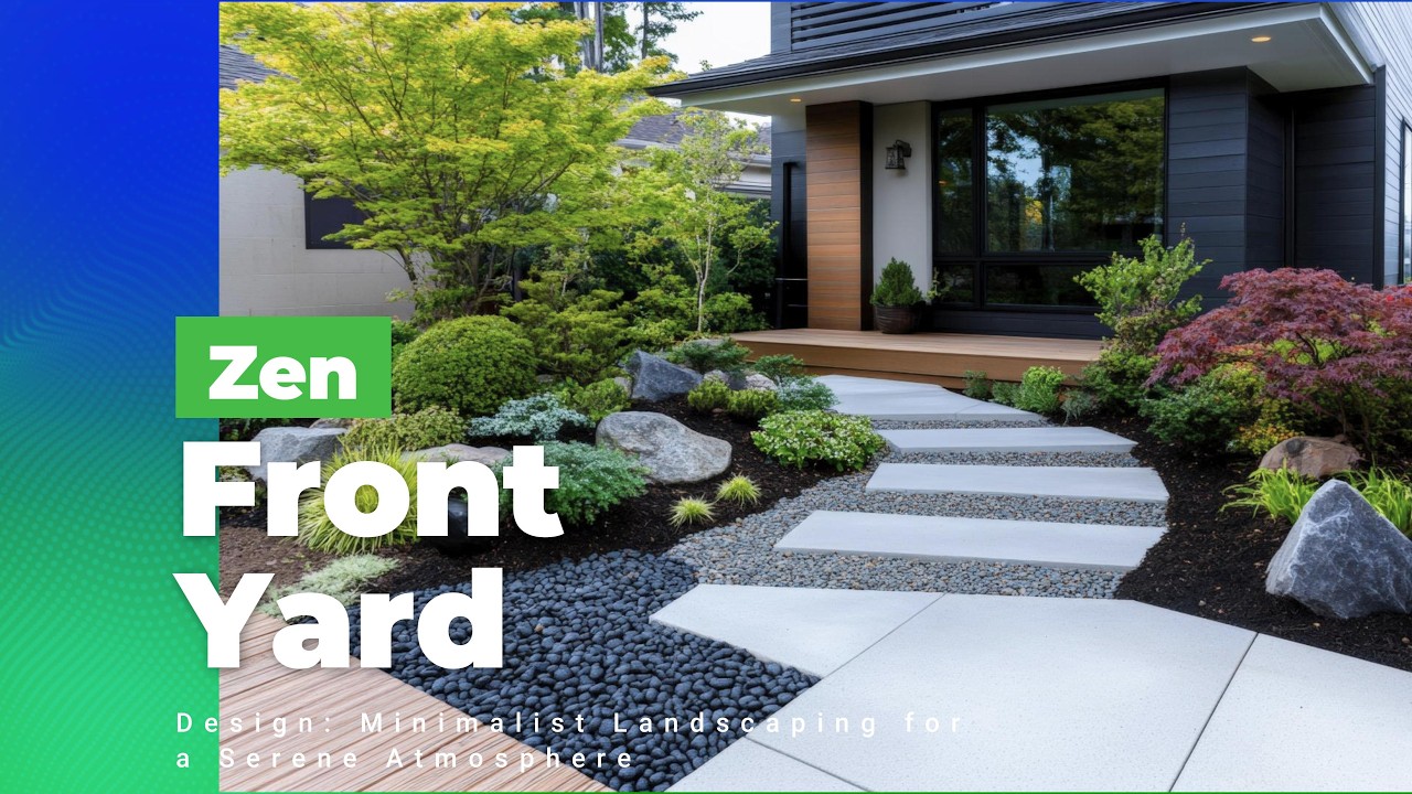 Zen Front Yard Design: Minimalist Landscaping for a Serene Atmosphere ...