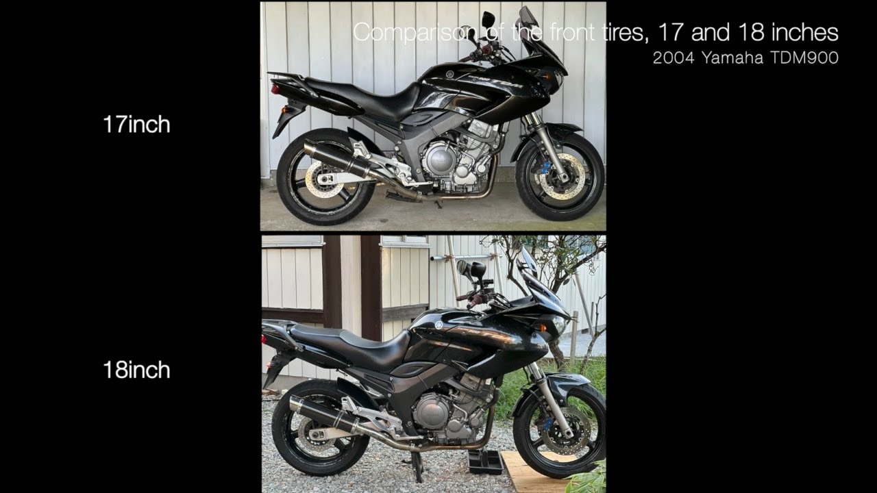 Front tires 17 or 18 inch Comparison [TDM900] - YouTube