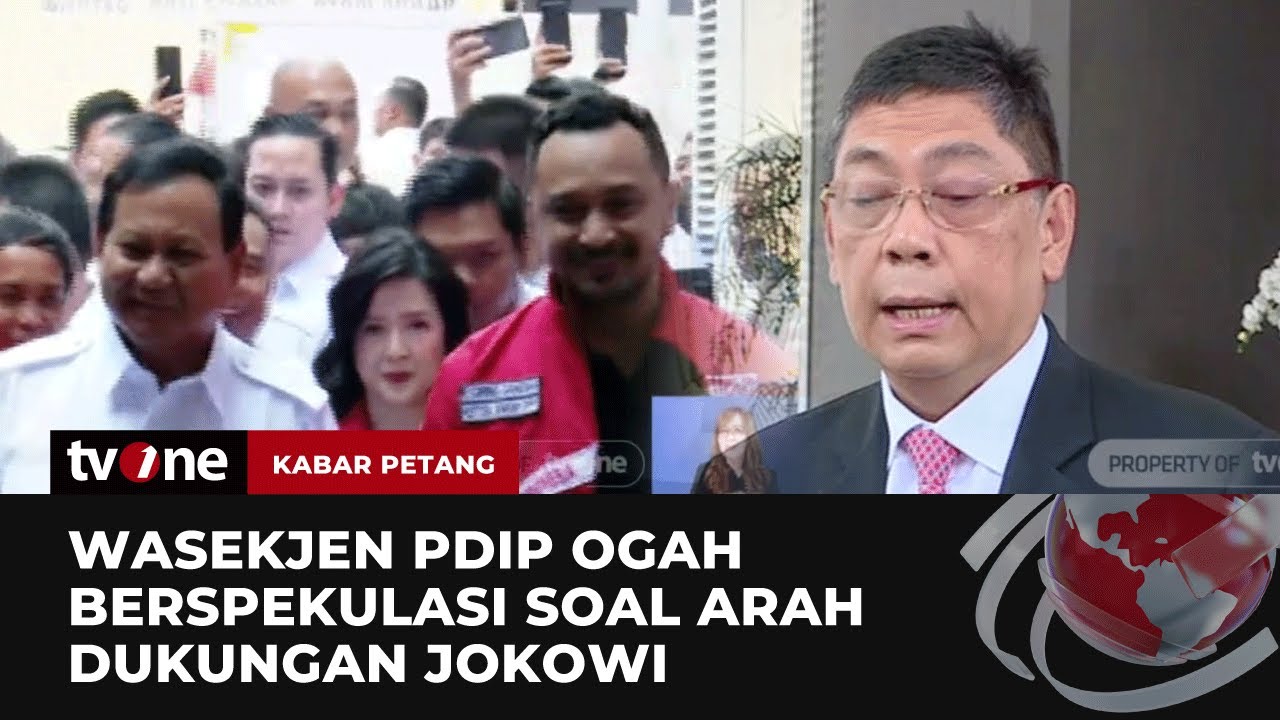 PDIP Tak Mau Berkomentar Arah Sinyal Dukungan Joko Widodo | Kabar Pagi tvOne - YouTube