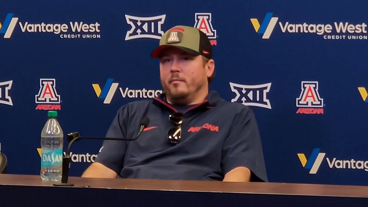 Arizona TE coach Matt Adkins Tuesday press conference (BYU week) - YouTube