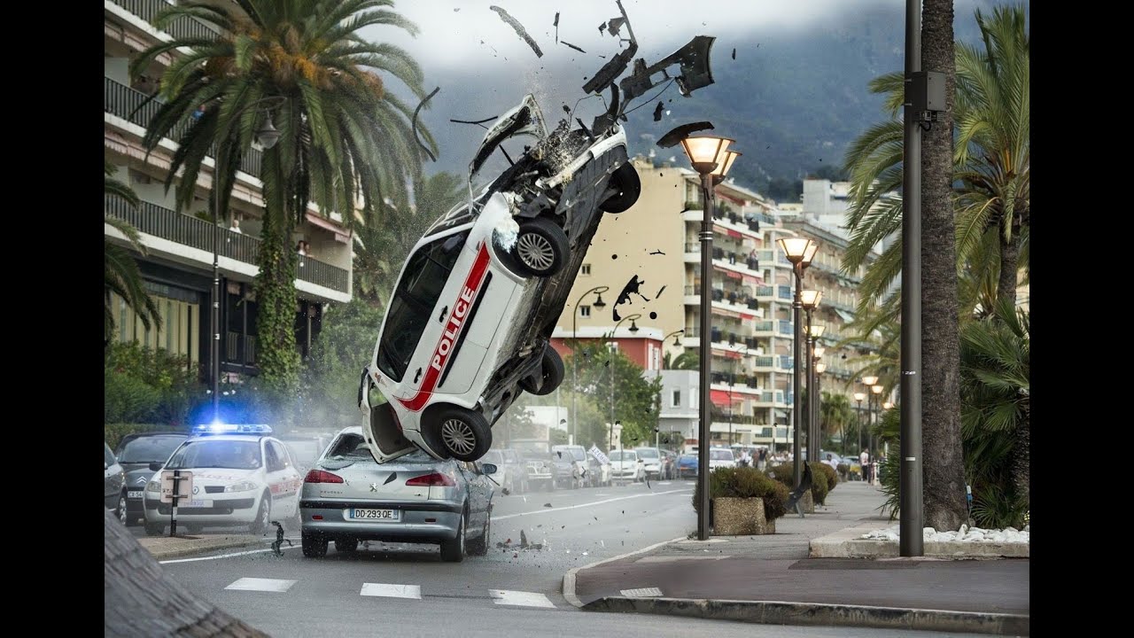 The Transporter Refueled - Police Car Chase | Ed Skrein | 2015 Best ...