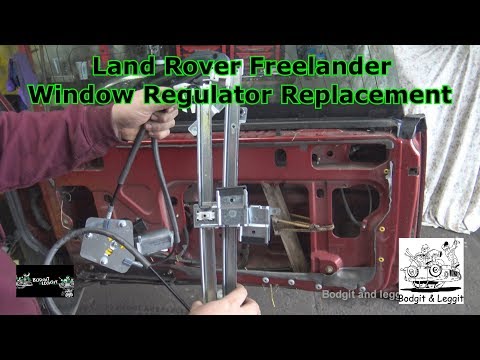 Land Rover Freelander Back Window Regulator Replacement Bodgit And Leggit Garage