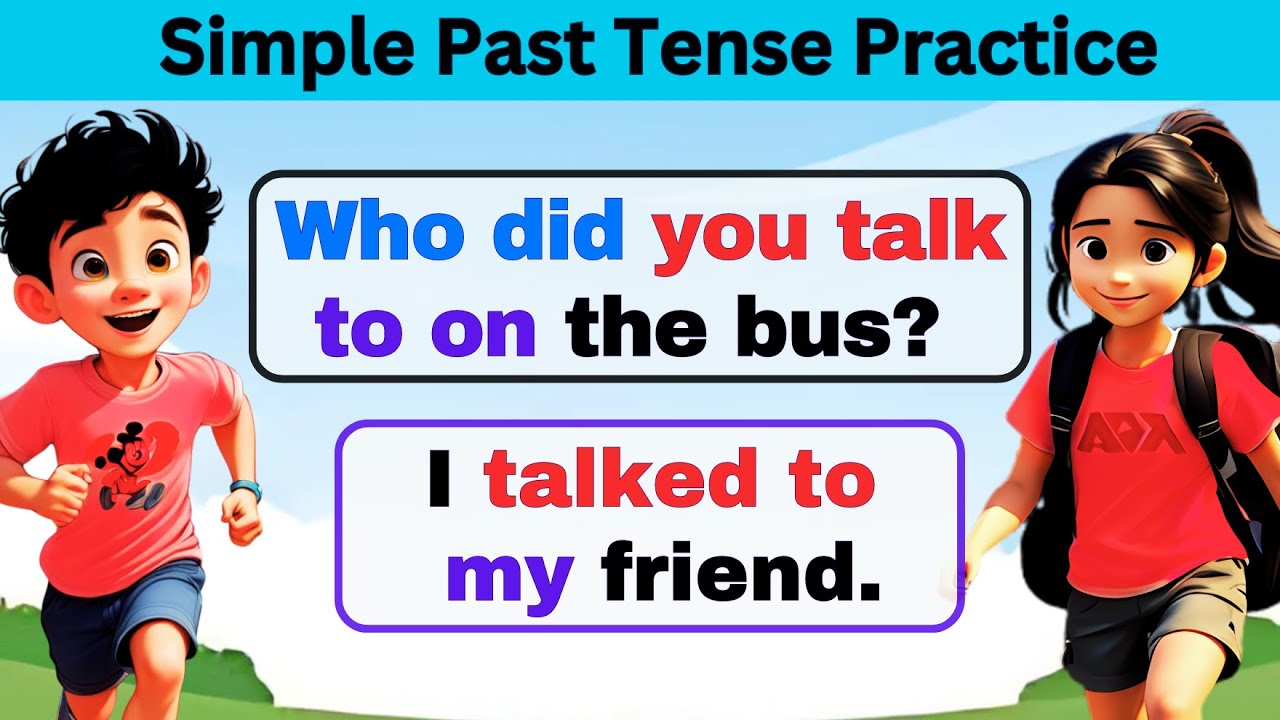 English Speaking Practice |Simple Past Tense |English Conversation ...