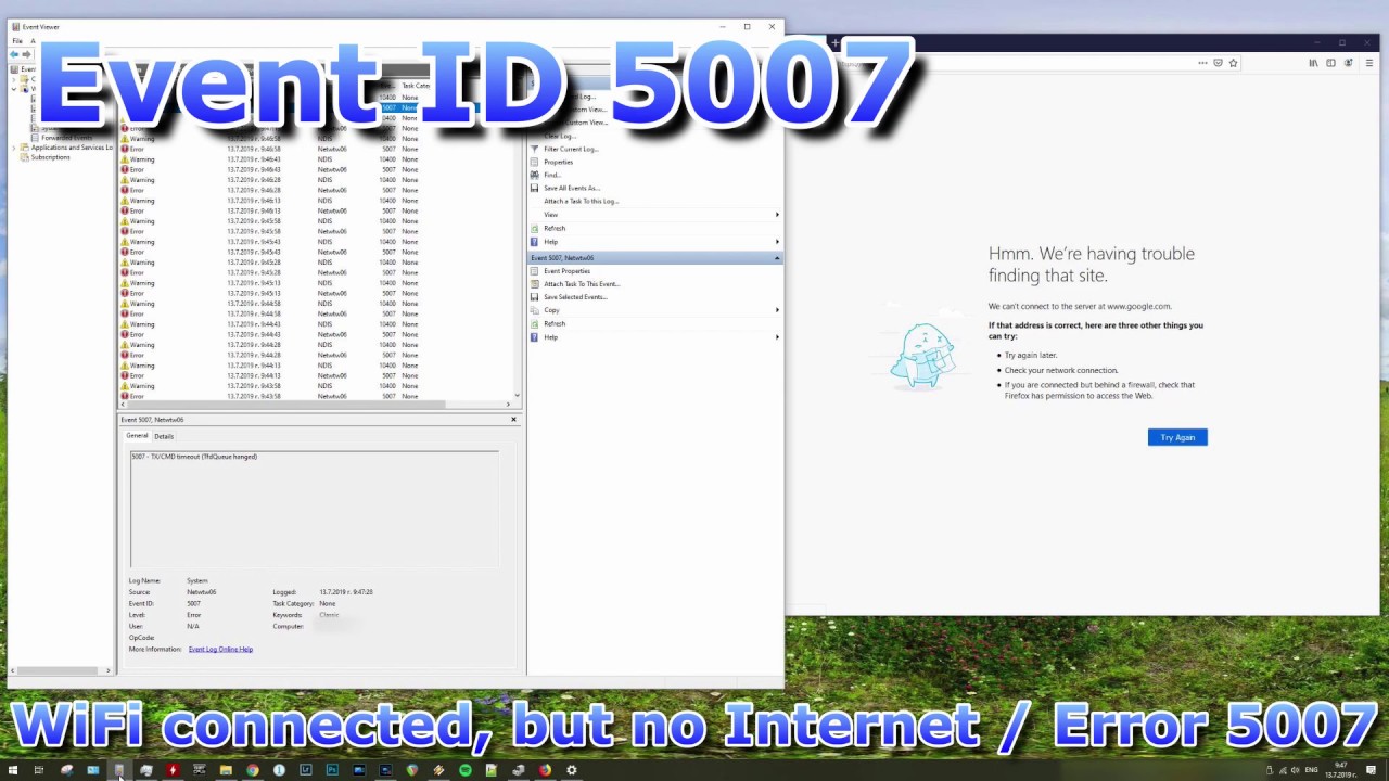 How To Fix Error 5007 Event ID 5007 YouTube How To Fix Error 5007 Event ID 5007 YouTube