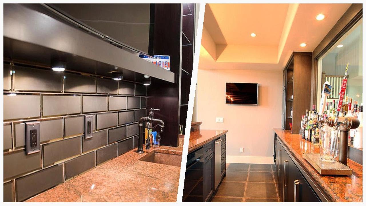 75 Orange Home Bar With Recessed-panel Cabinets Design Ideas You'll ...