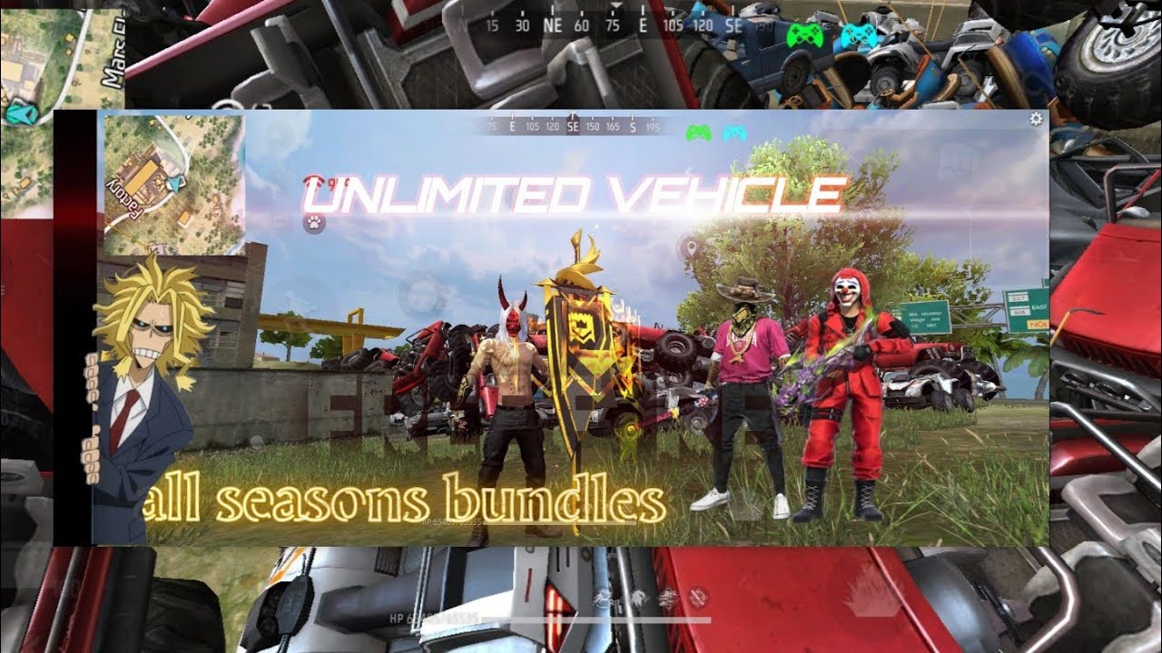 FREE FIRE NEW CRAFTLAND MODE High JUMP FAST SPEED & UNLIMITED CARS ...