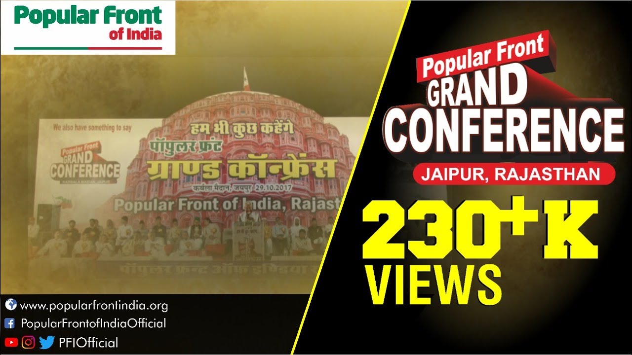 Popular Front of India - YouTube
