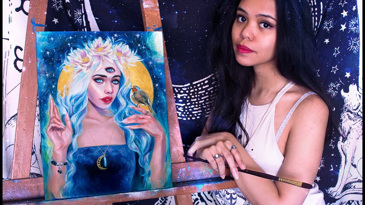 👁The Oracle's Divination🌟 oil painting! (for exhibition Labodega ...