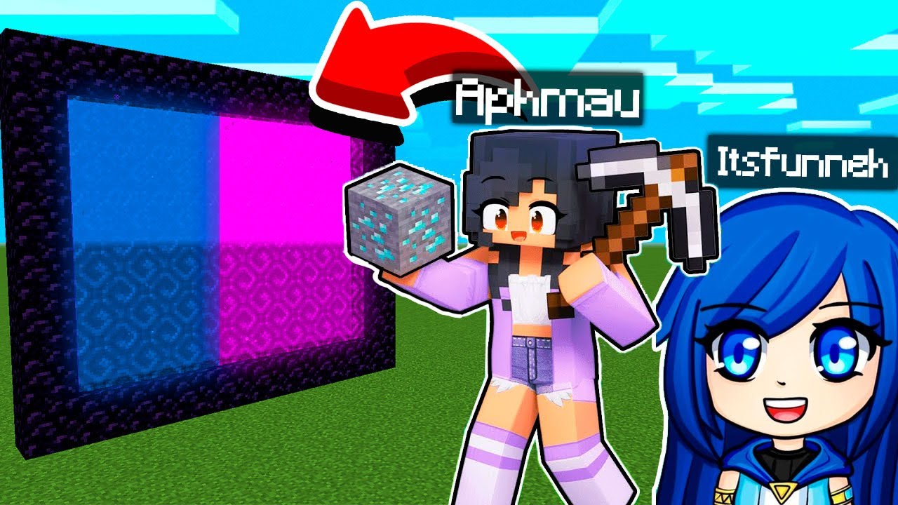 How To Make A Portal To The Aphmau And ItsFunneh Dimension In Minecraft ...