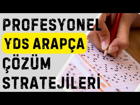 YDS Arapça - Sınavda Zaman Kazandıran Akıllı Yöntem! 8. Soru