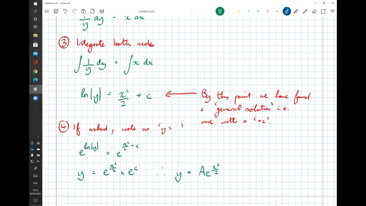 Live Lesson 19 - Differential Equations - YouTube