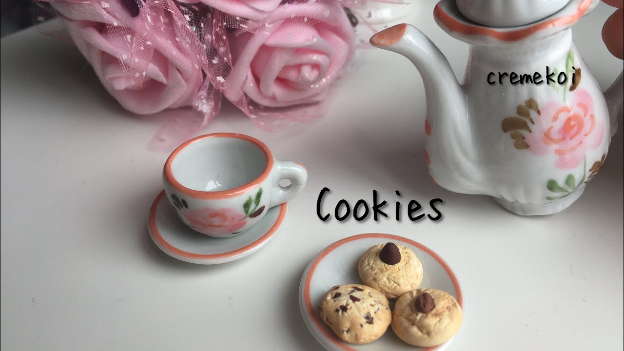 3 types of cookies - polymer clay tutorial (easy) - YouTube