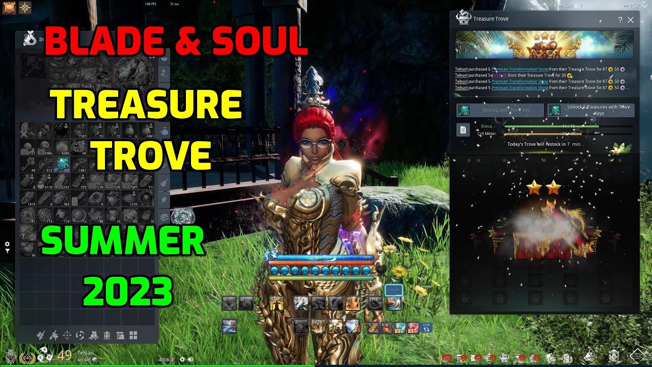 Blade and soul Treasure trove │350 Keys │Trove Event │Summer 2023│BnS EU - YouTube