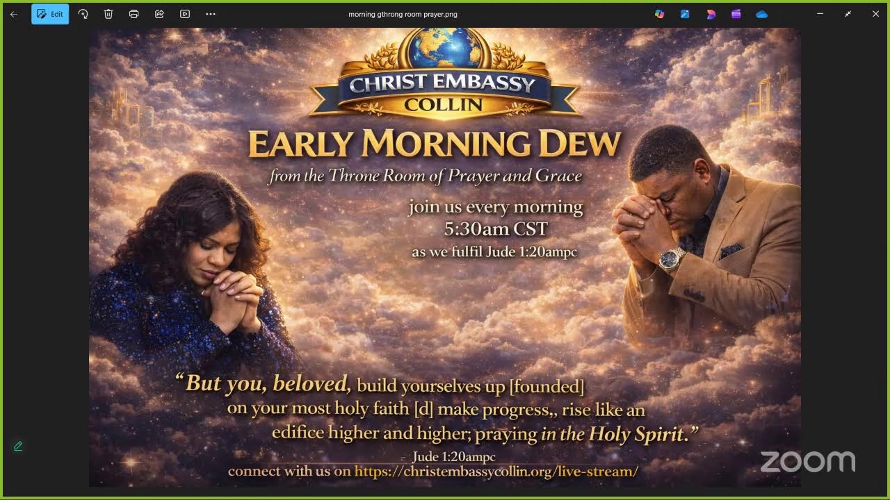 CHRIST EMBASSY COLLIN DAILY PRAYER SERVICE - YouTube