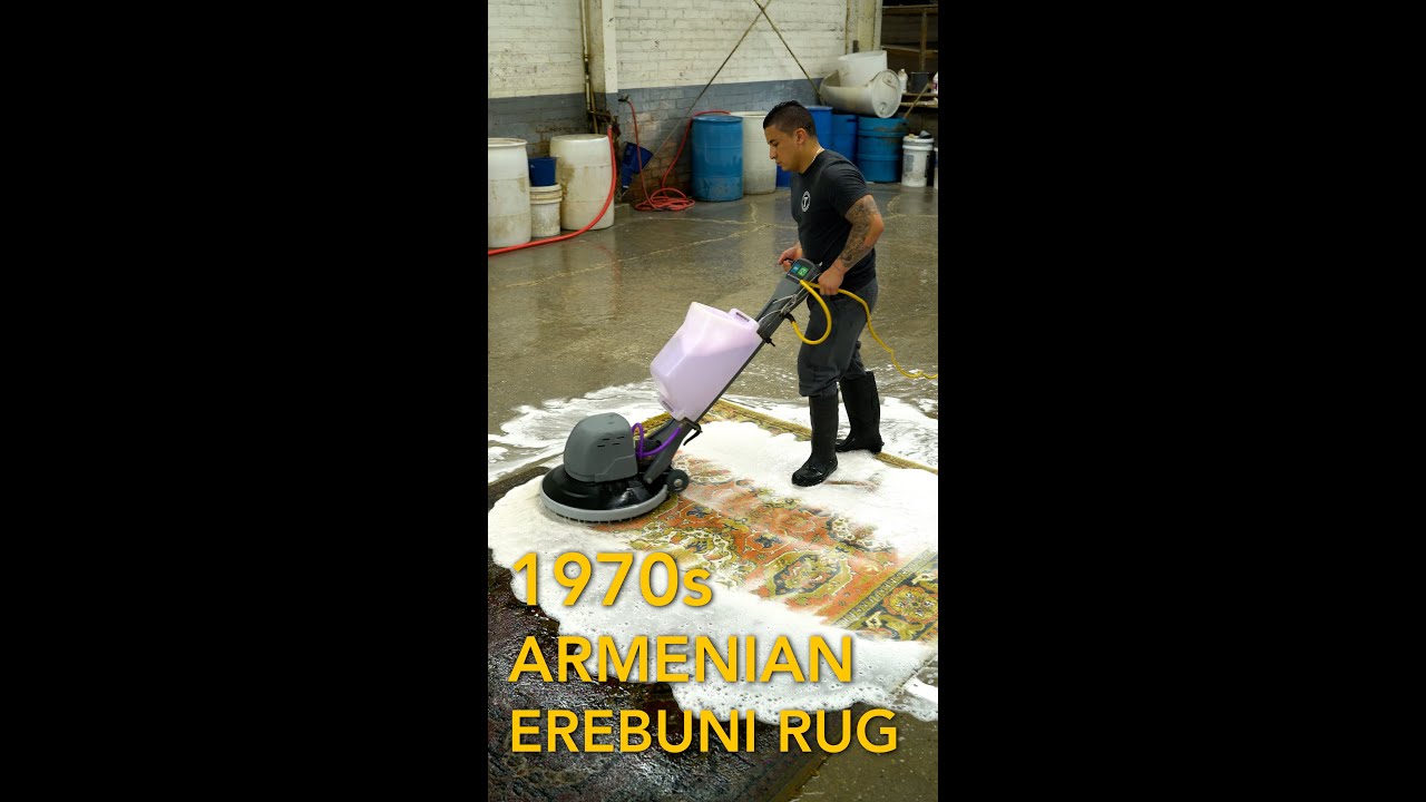 1970s Armenian Erebuni Rug Cleaning ASMR - YouTube
