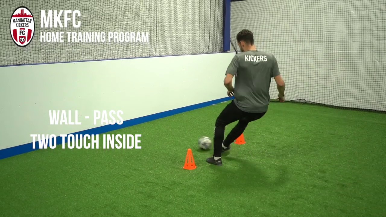Wall - Pass - Two-touch inside of foot - YouTube