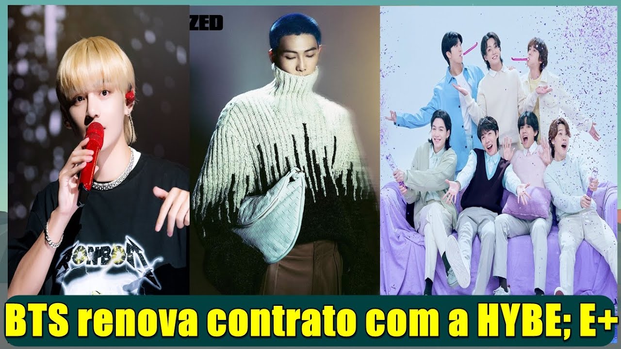Não acabou: BTS renova contrato com a HYBE; V fatura mais um WIN; RM para DAZED; E mais - YouTube