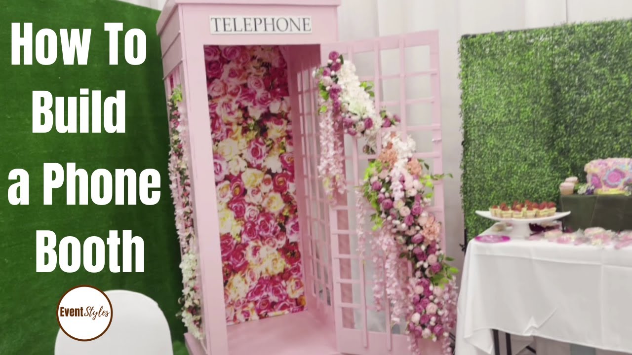 #Shorts DIY: HOW TO MAKE A TELEPHONE BOOTH - Creative Backdrop Ideas # ...