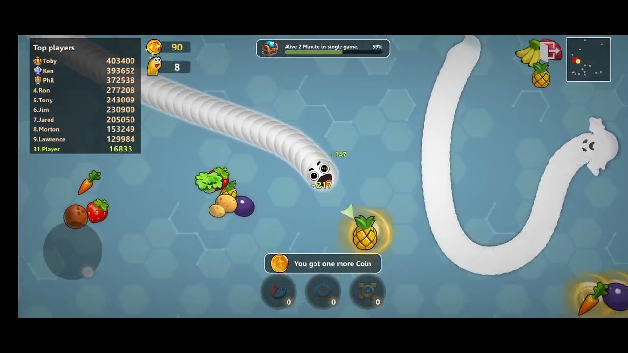 Snake 🐍 game best gameplay # 15 kills # 48395# very video # BOT2 223 ...