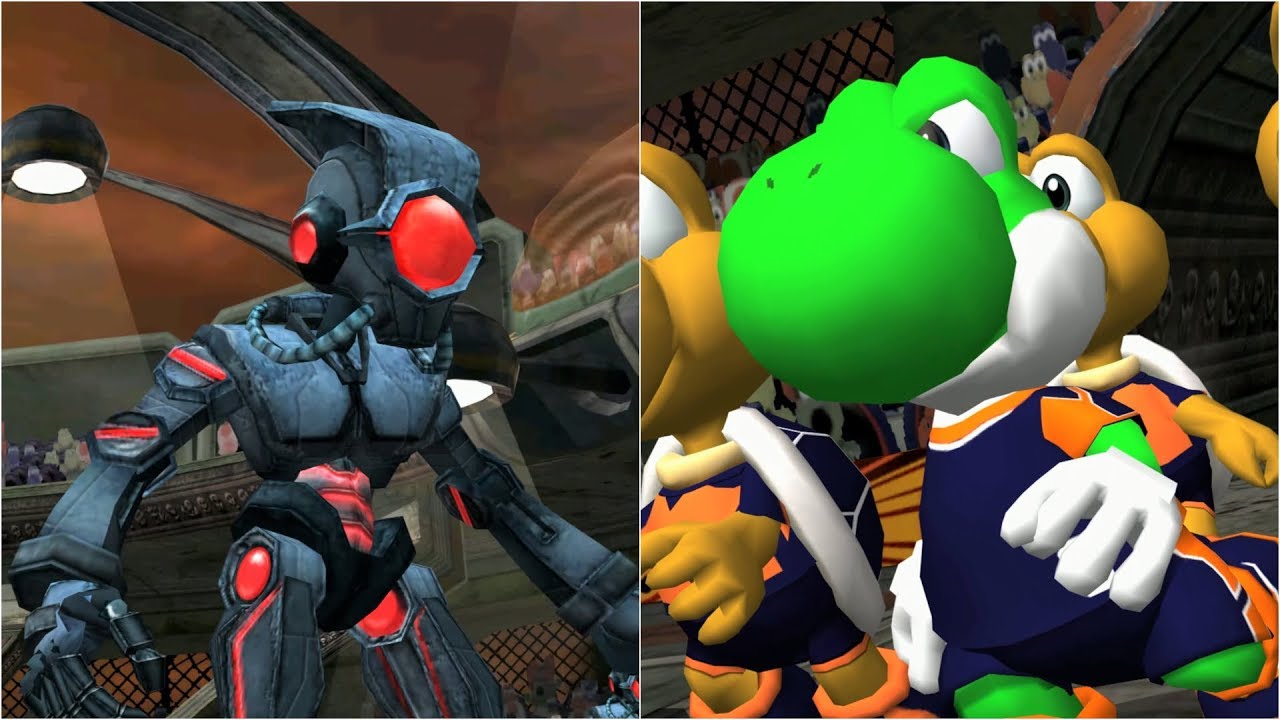 Super Mario Strikers - Super Team vs Yoshi - GameCube Gameplay (4K60fps ...