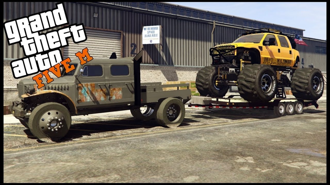 GTA 5 ROLEPLAY - BRO DOZER MONSTER TRUCK!! - EP. 479 - CIV - YouTube