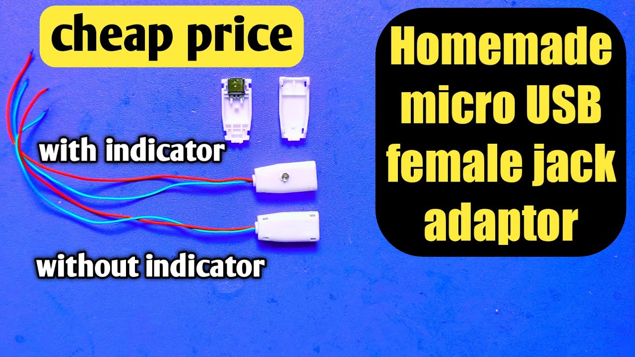 diy micro USB port | micro USB female adapter | micro USB female ...