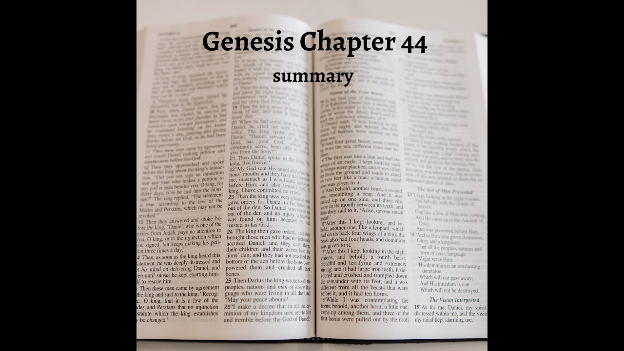 Genesis Chapter 44 - Summary - The Cup of Divination - YouTube