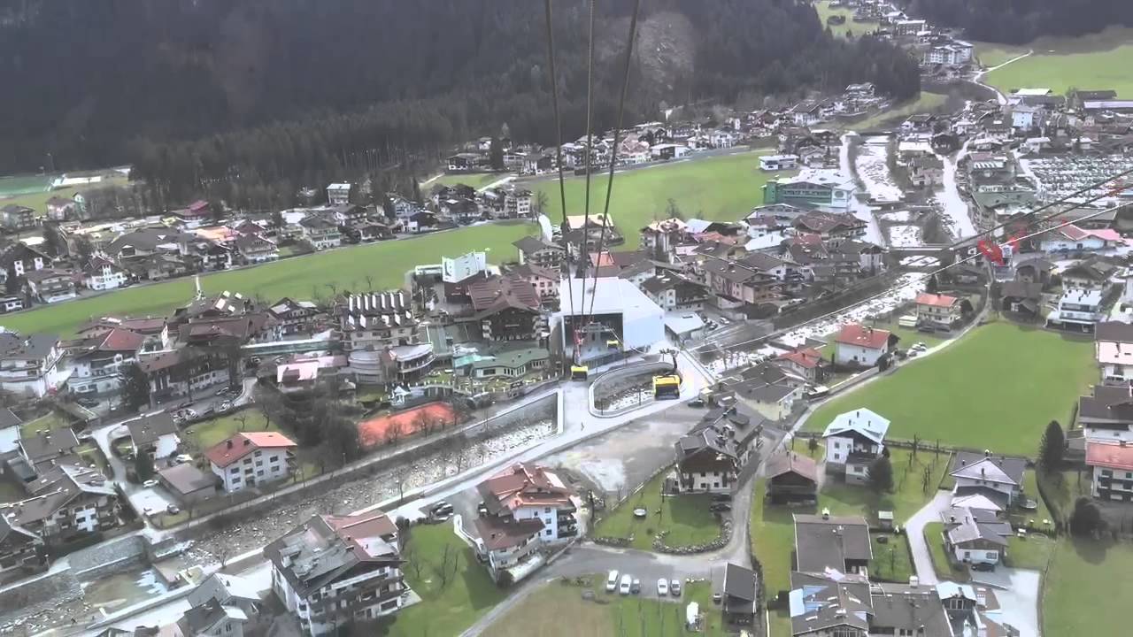 Penkenbahn Cable Car in Mayrhofen - Time lapse - YouTube