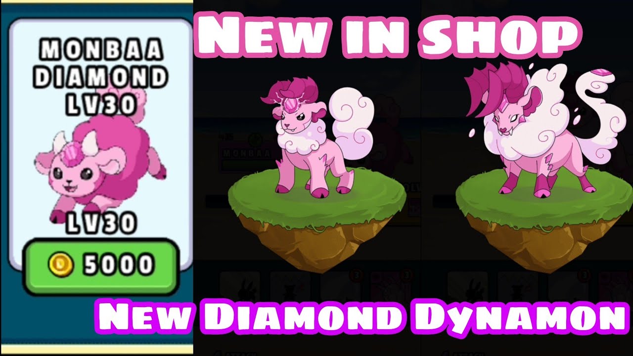 Let's Buy & Evolve New Diamond Dynamon Monbaa || Dynamons World - YouTube