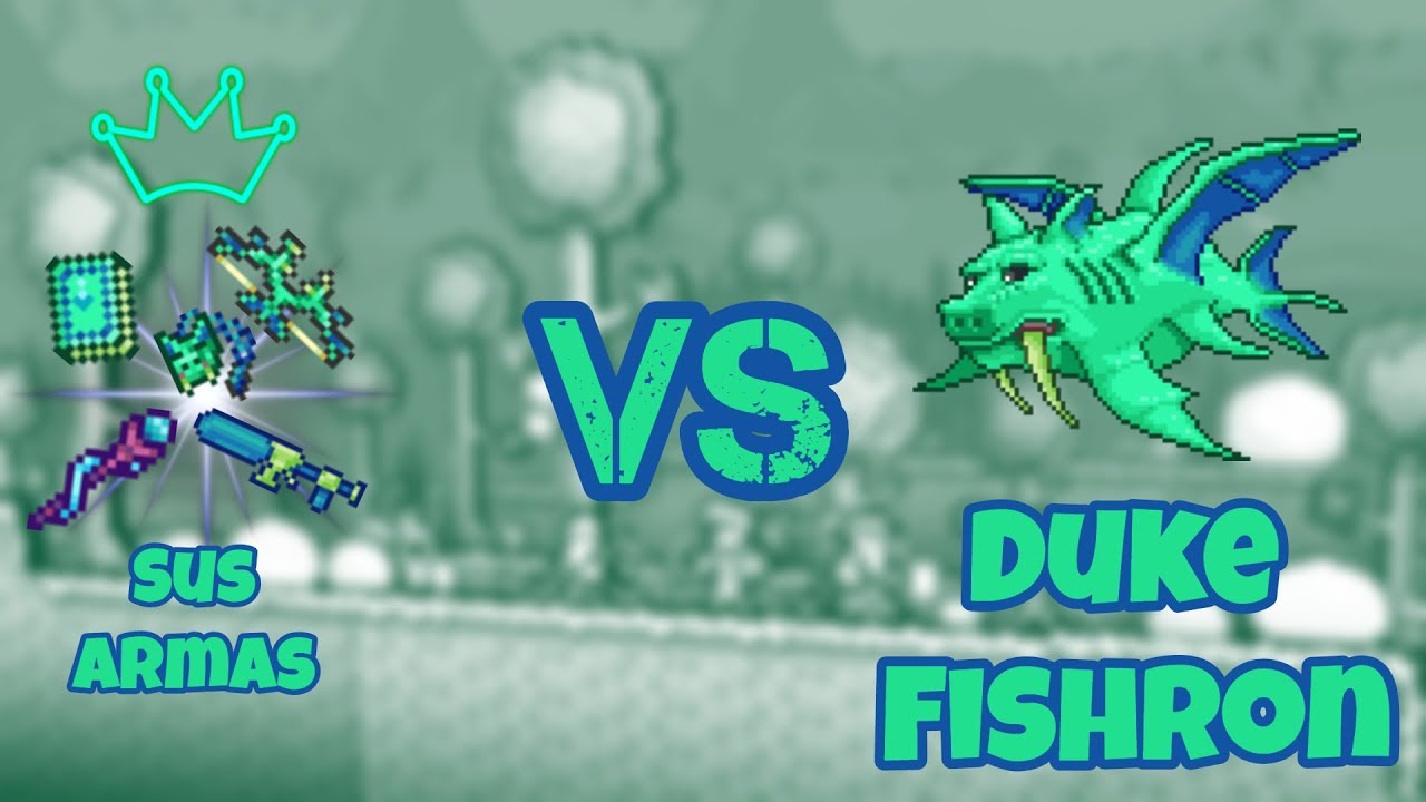 Duke Fishron Vs Sus propias armas | Terraria Pruebas ylogicas | Español ...