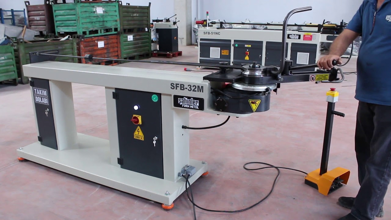 SFB 32M Mechanical mandrel Tube Bending Machine - YouTube