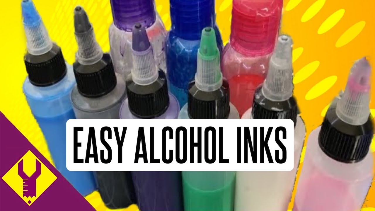 *SEE NEWER VIDEO** Homemade Alcohol Inks from PAINT?? - YouTube