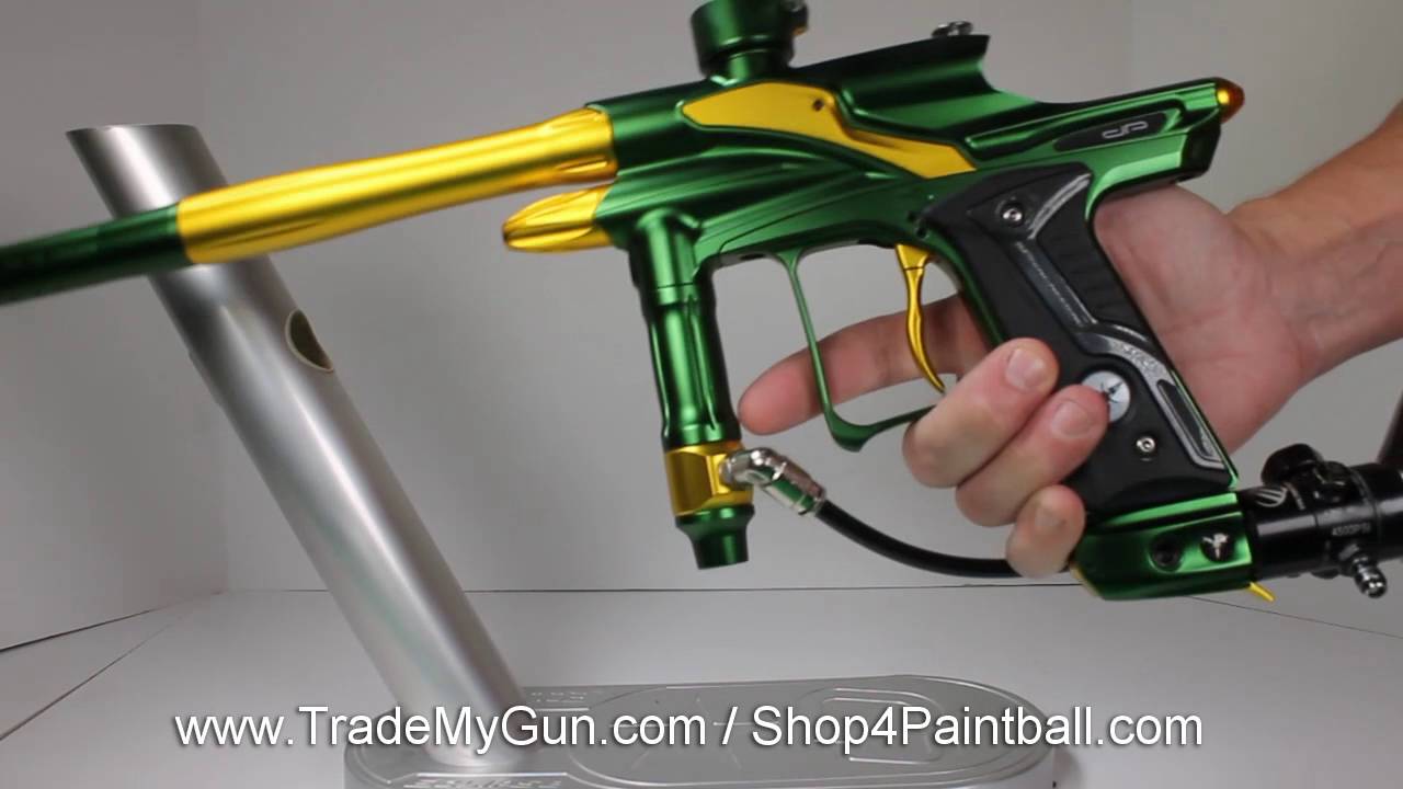 Dangerous Powers DP FX Paintball Gun Green - YouTube