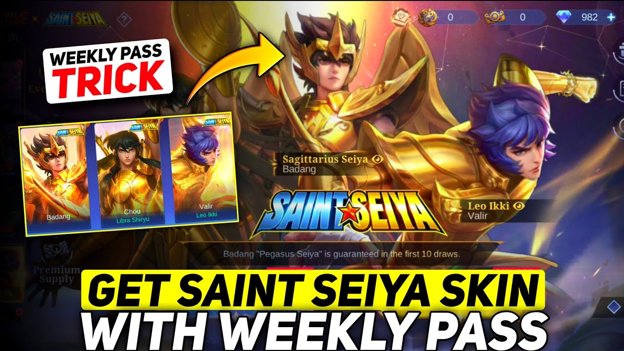 NEW CHEAP TRICK TO GET SAINT SEIYA GOLDEN SKIN 2025 | MLBB NEW UPCOMING ...