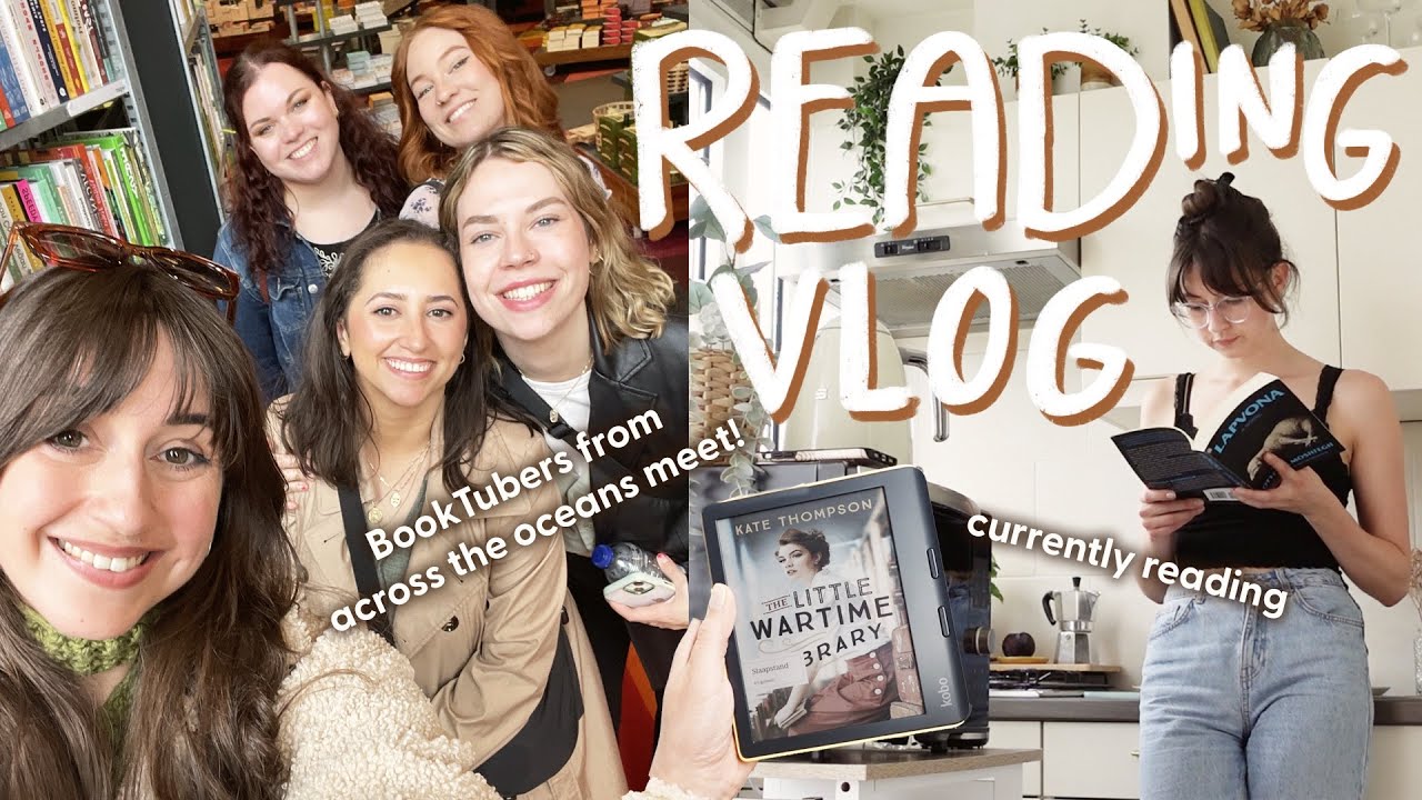reading vlog • meeting booktube friends, old hobbies, summer walks ...