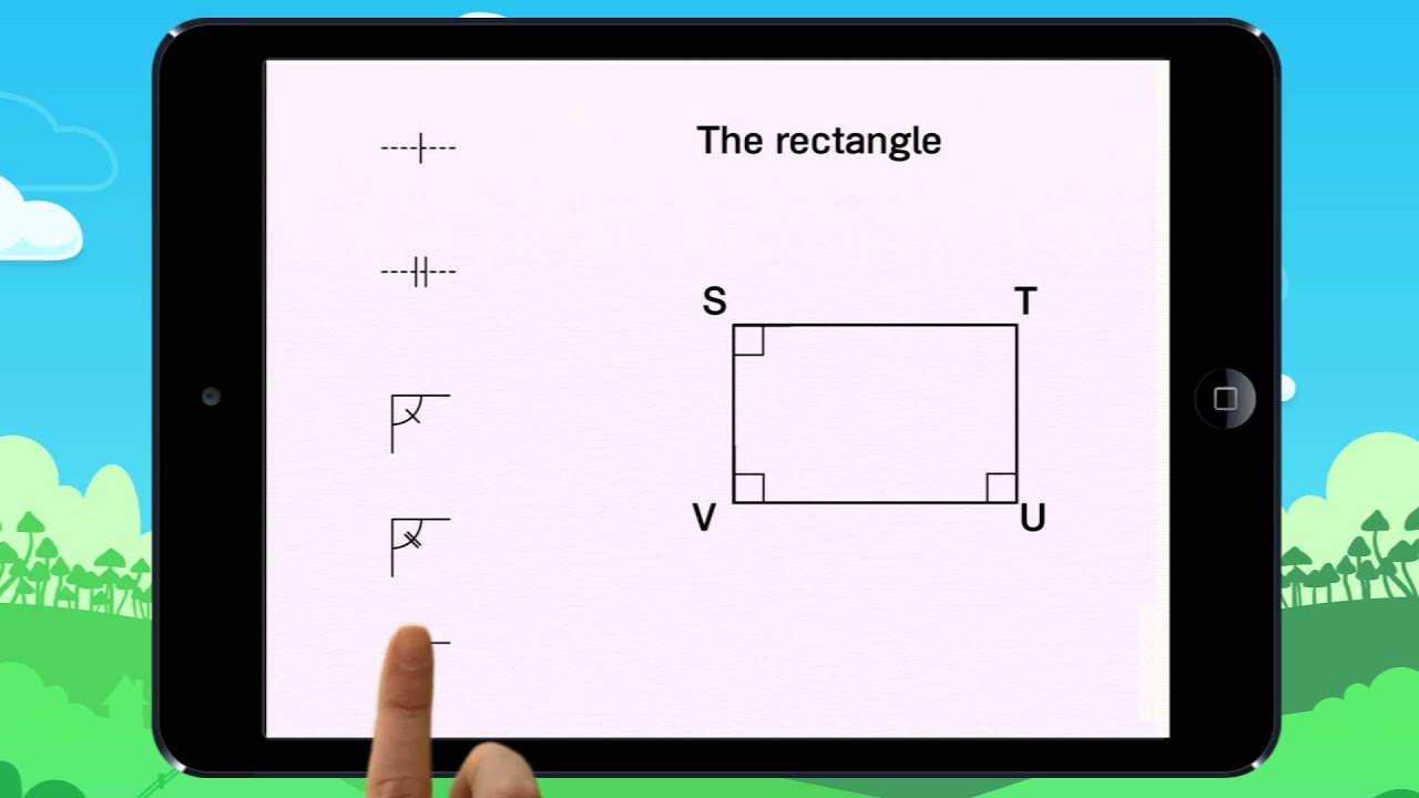 Finding the symbols for specific quadrilaterals. Example 1 - YouTube
