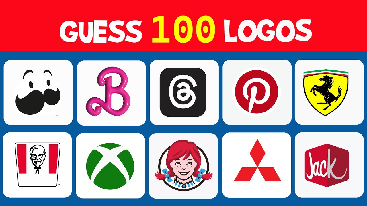 Guess 100 Logos in 3 Seconds | Famous Logos |Fun Quiz - YouTube
