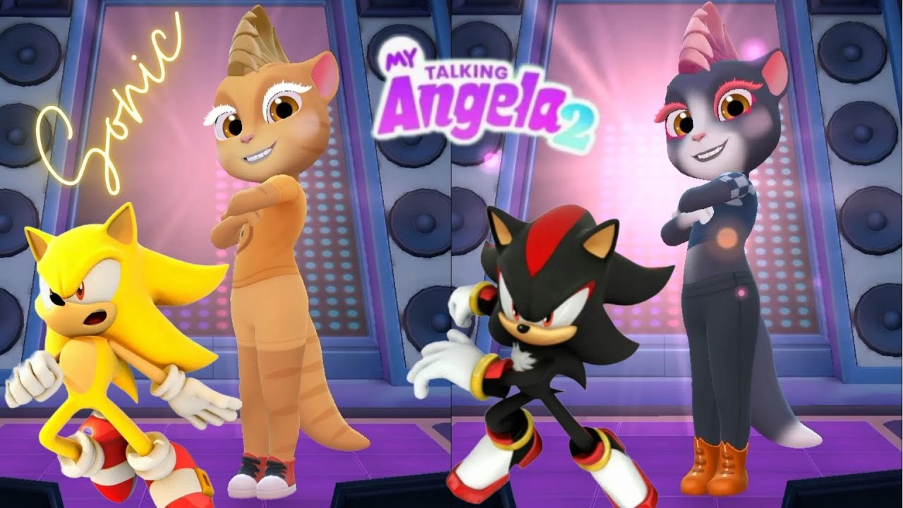 My Talking Angela 2 vs Sonic😉 New Update | cosplay - YouTube