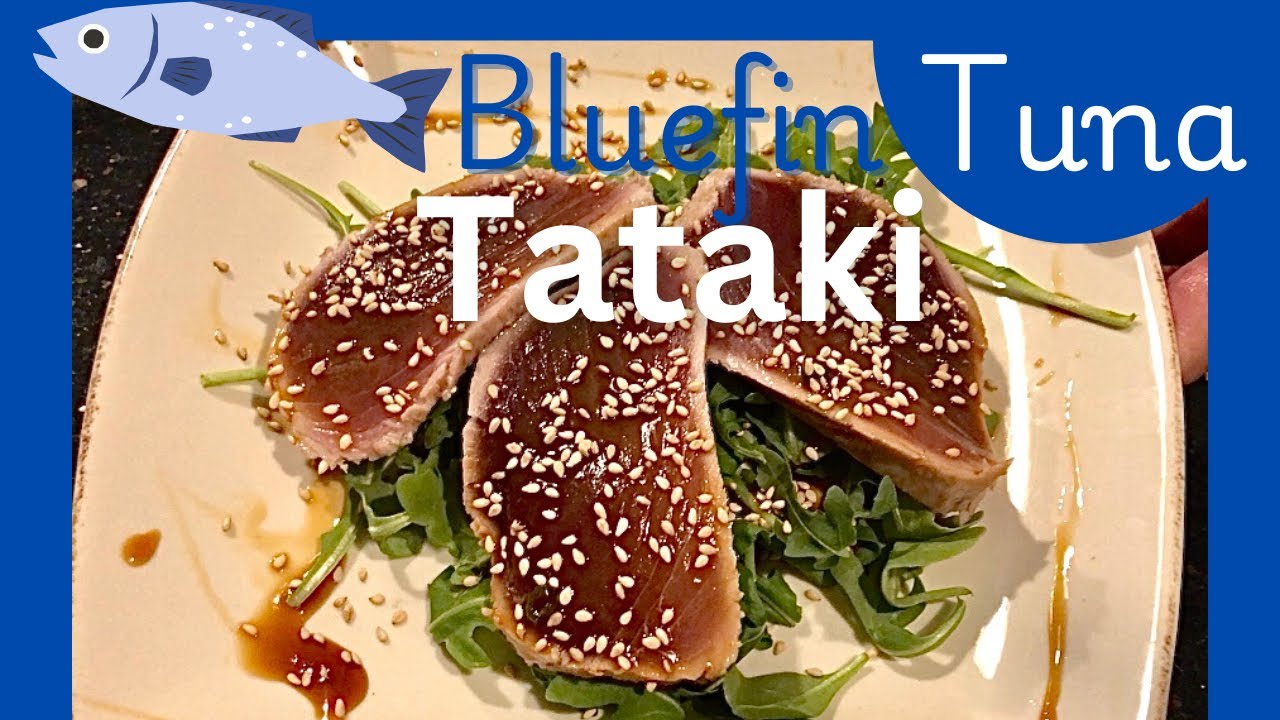 Bluefin Tuna Tataki Sashimi recipe Tips and Tricks. | Seared Tuna on a ...