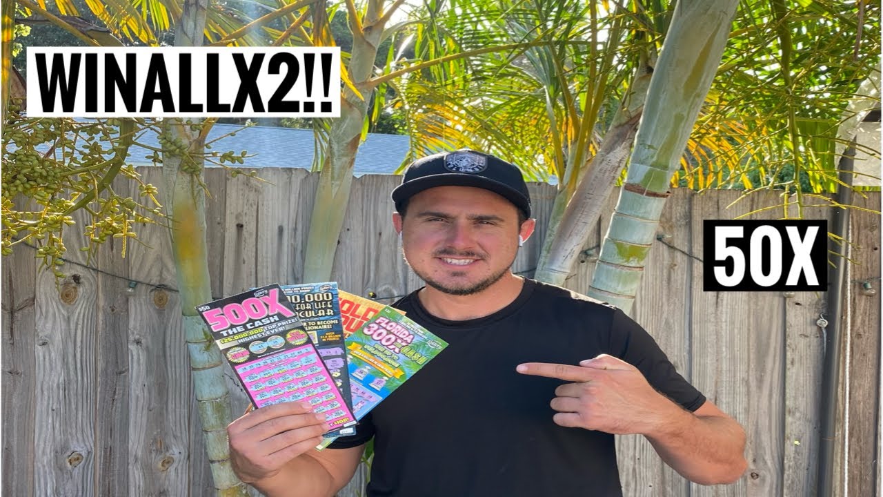 BIG WIN!! 500X THE CASH FLORIDA LOTTERY! 50X! - YouTube