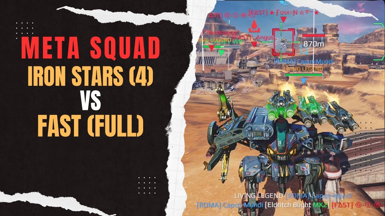 💪 Iron Stars (4) vs Fast Clan Squad Battle : War Robots WR - YouTube