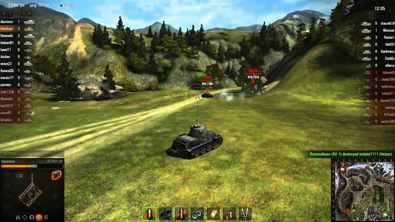 World of Tanks - VK3601H Tier 6 German Medium Tank Gameplay- Top Gun ...