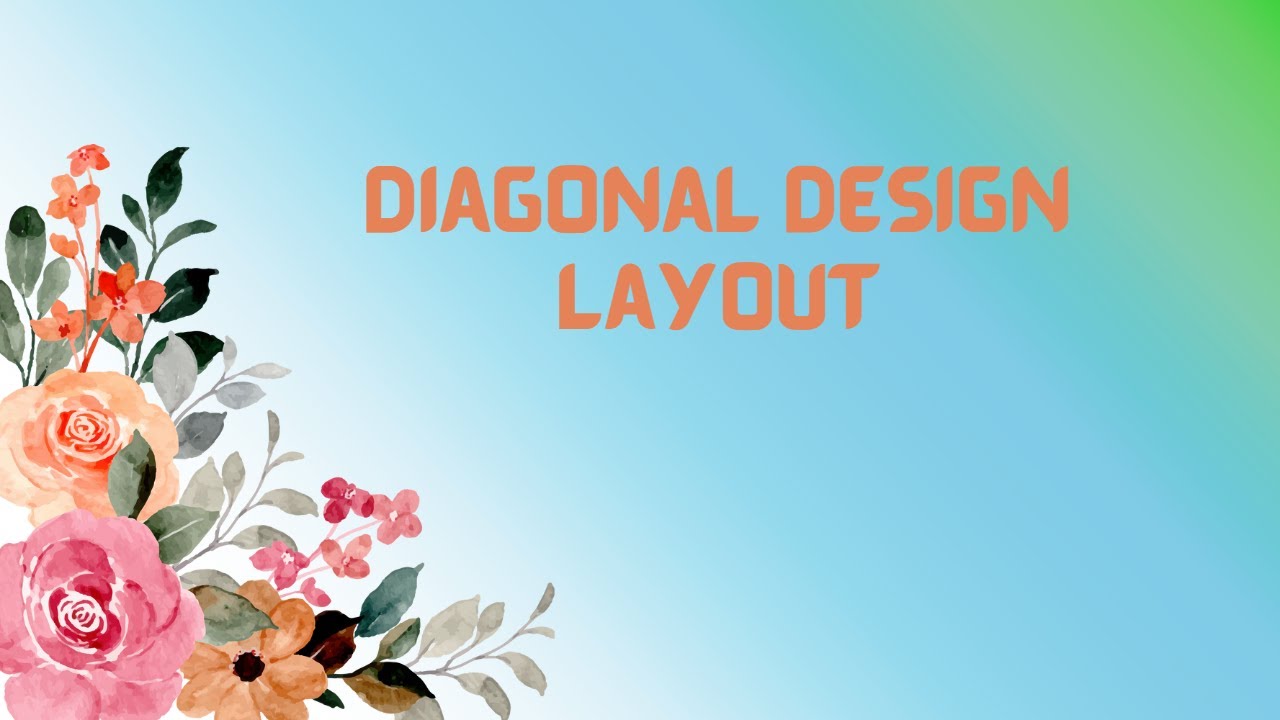 diagonal design layout - YouTube