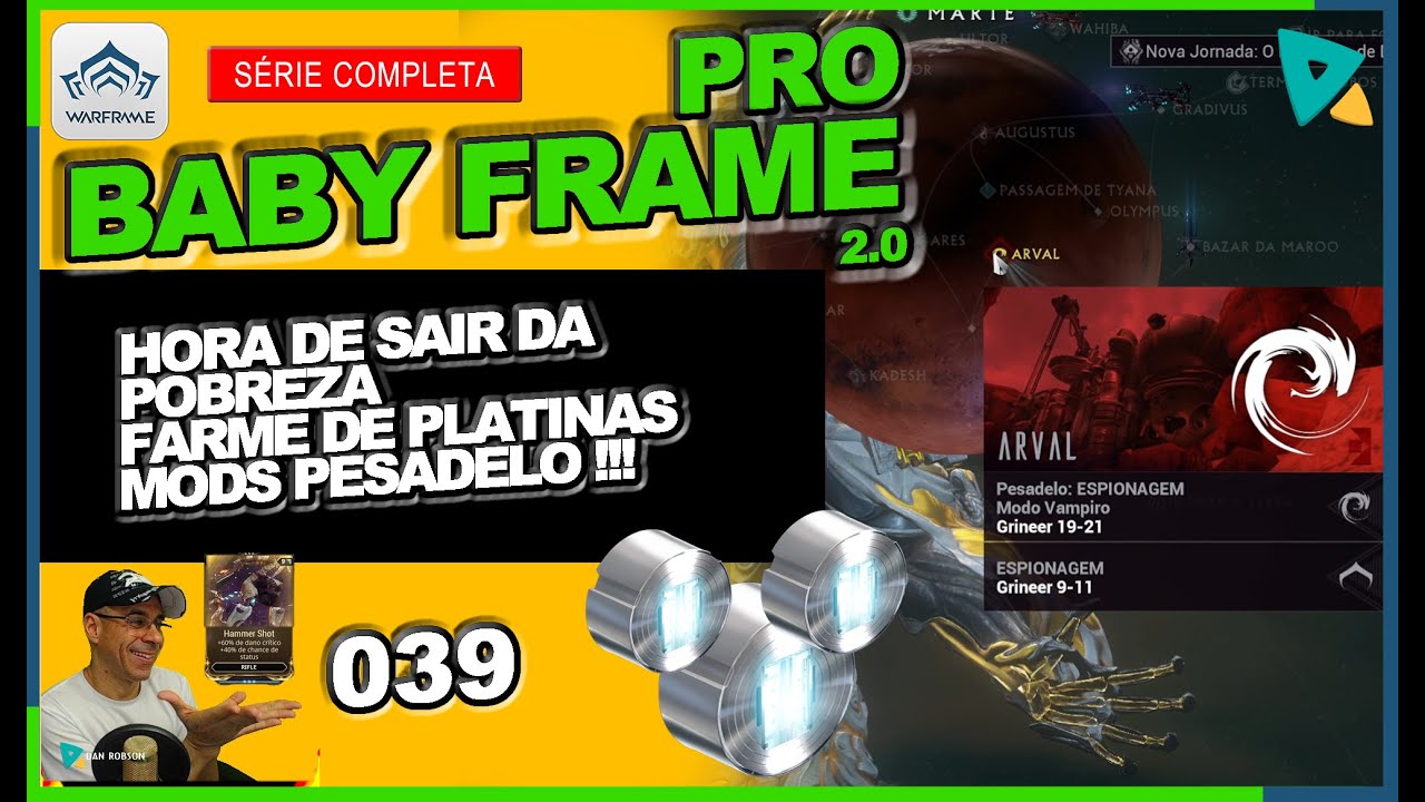 WARFRAME - BABYFRAME 2.0 PRO 039!!! FARME PLATINA COM MODS PESADELO ...